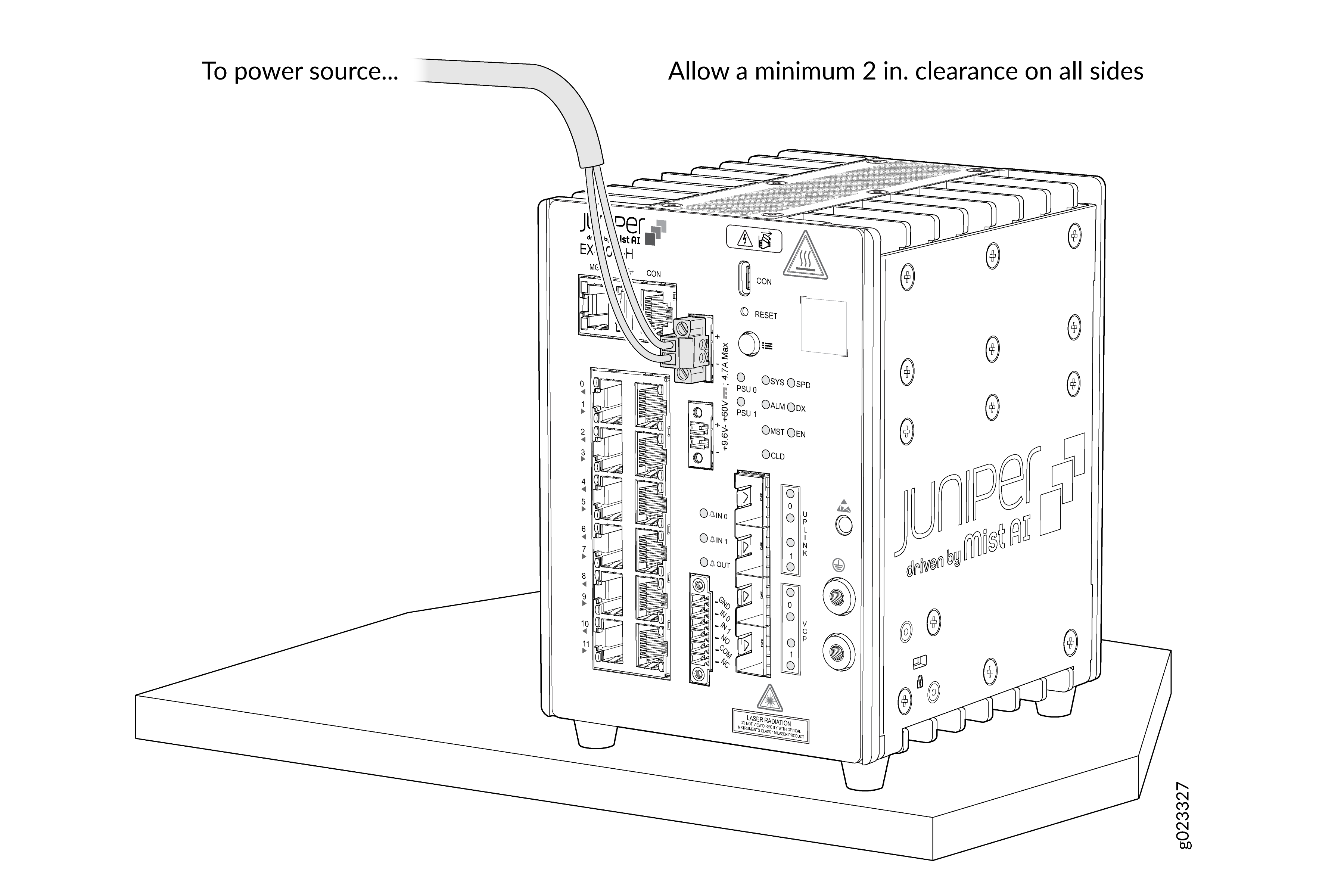 Install the EX4100-H-12T Switch | Juniper Networks