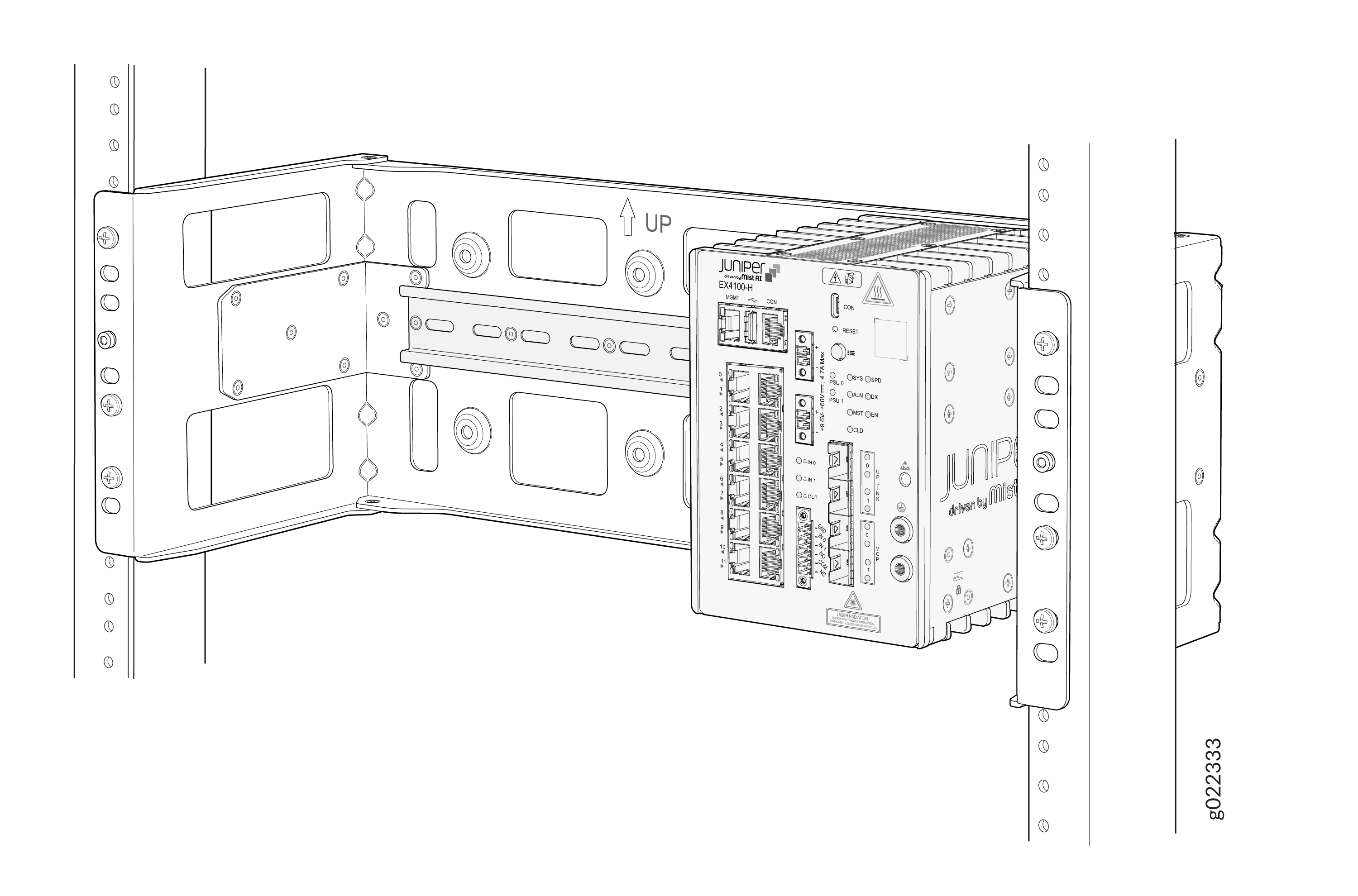 Install the EX4100-H-12T Switch | Juniper Networks