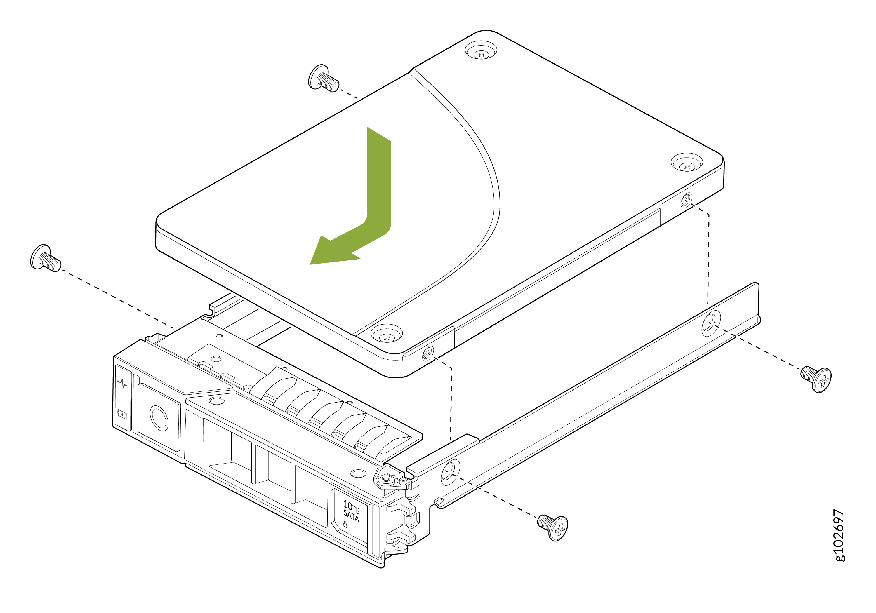 Reseat the Storage Drive | Juniper Networks