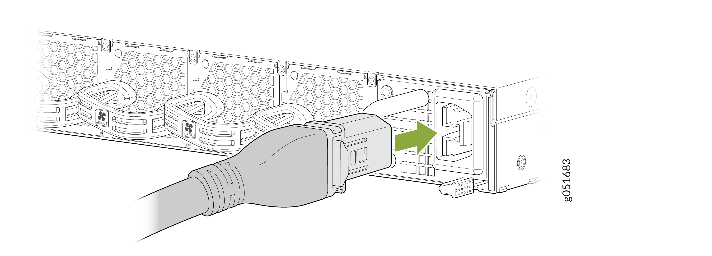 Connect the QFX5241-32OD Switch to Power | Juniper Networks