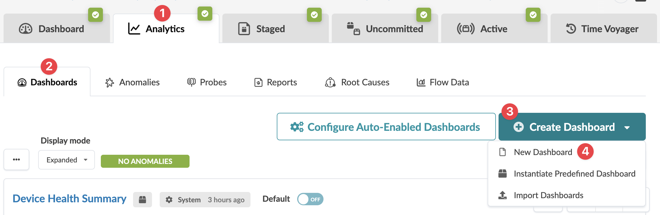 Create Blueprint Analytics Dashboard | Apstra 6.1 | Juniper Networks