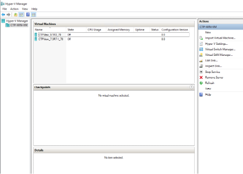 Creating a Virtualized Instance of CTPView Server on a Hyper-V Server | CTP | Juniper Networks