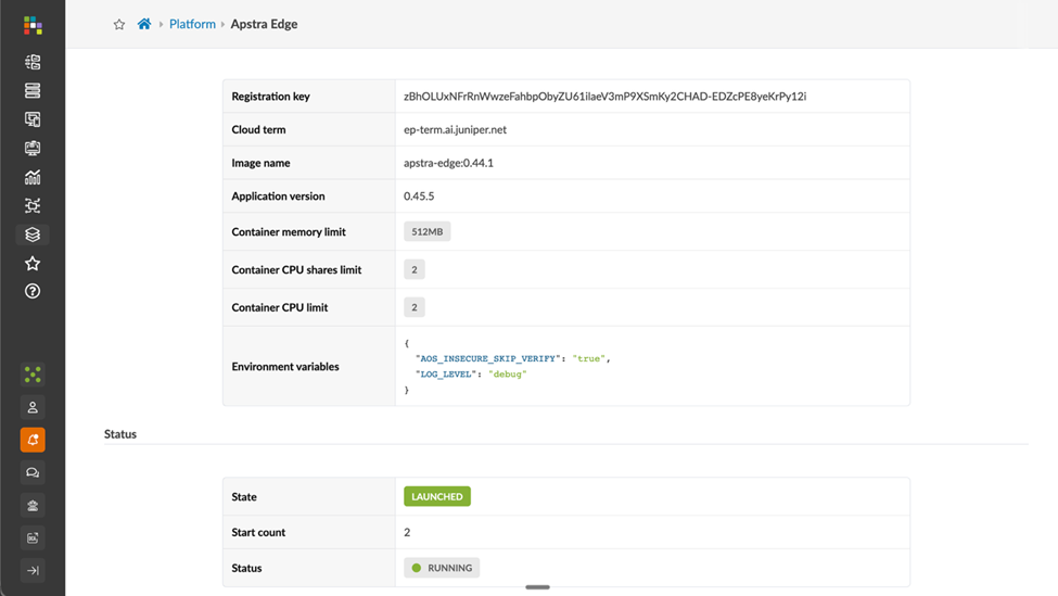 Step 3 Install and Register Apstra Edge in Apstra Data Center Director ...