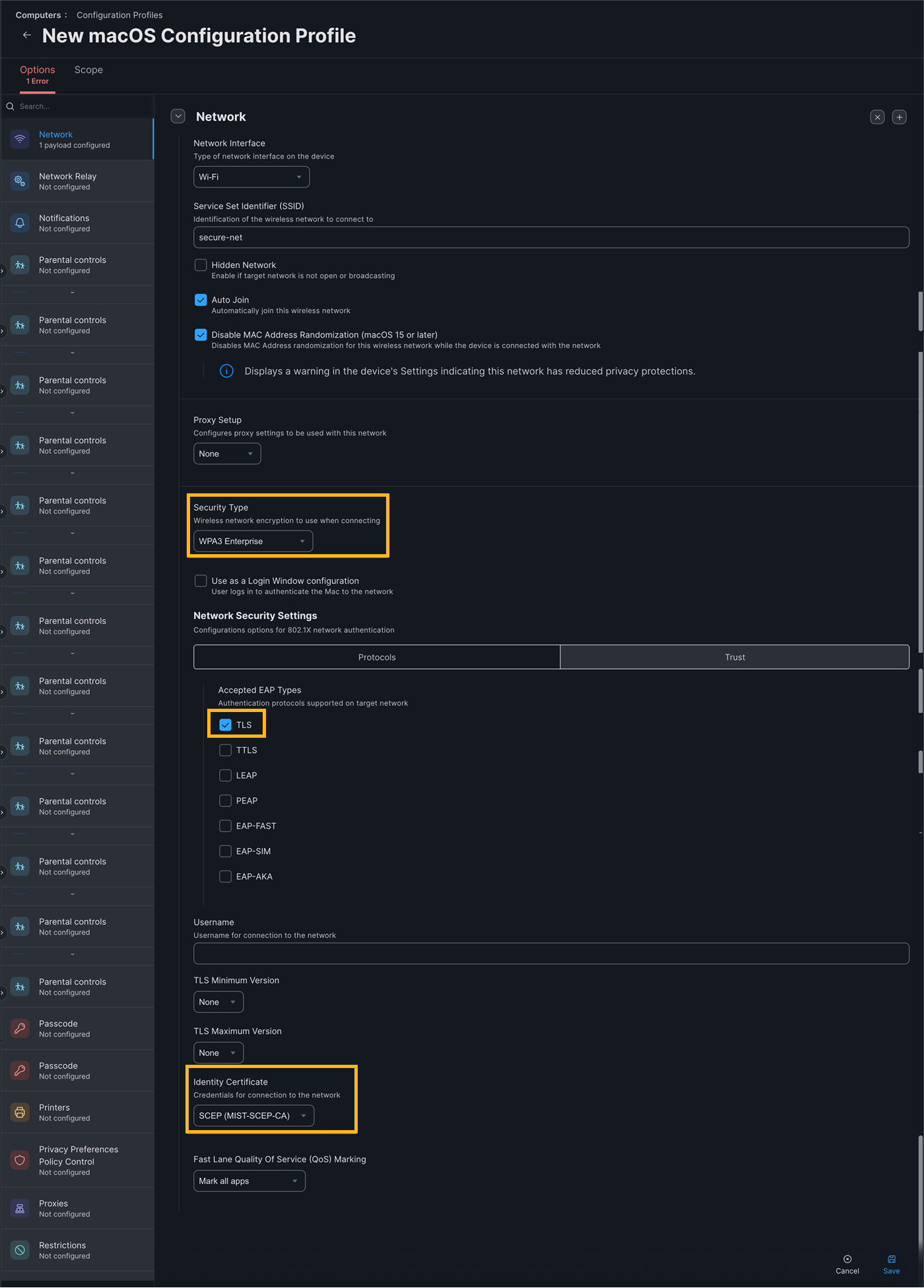 Onboard CA and SCEP Integration for JAMF-Managed Devices | Mist | Juniper Networks