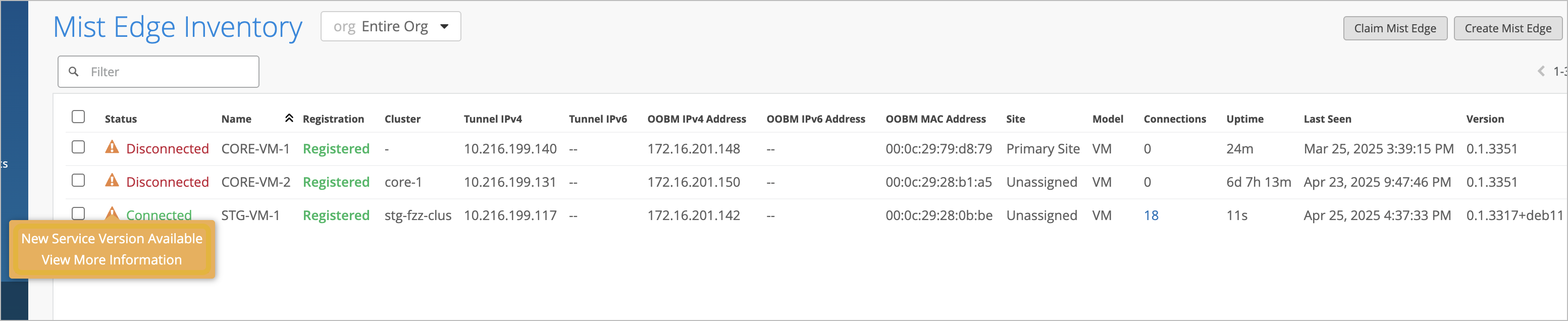 How to Upgrade Mist Edge Tunnel Services and Base OS | Mist | Juniper Networks