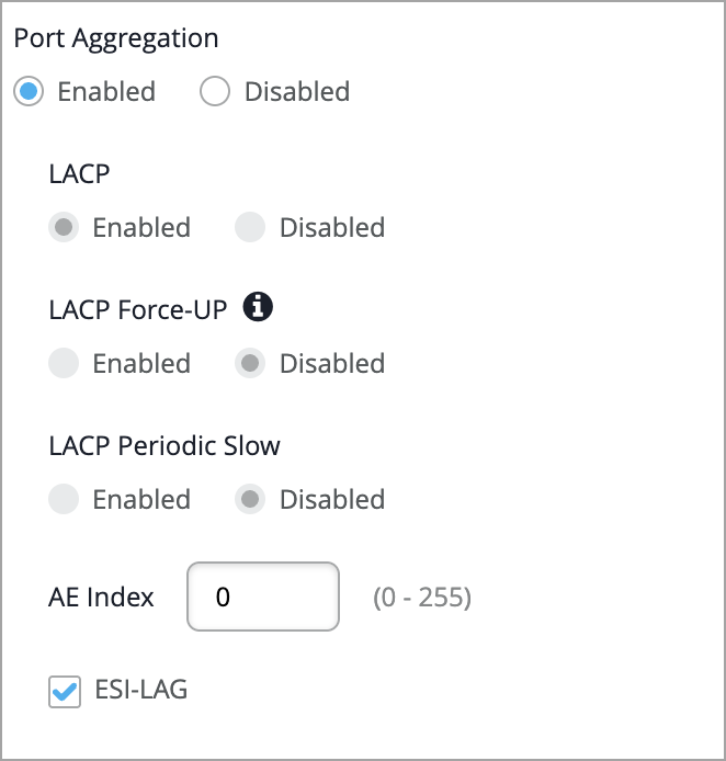 Configure LAG with Wired Assurance | Mist | Juniper Networks