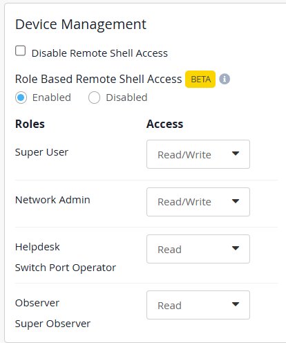 Remote Shell Access | Mist | Juniper Networks