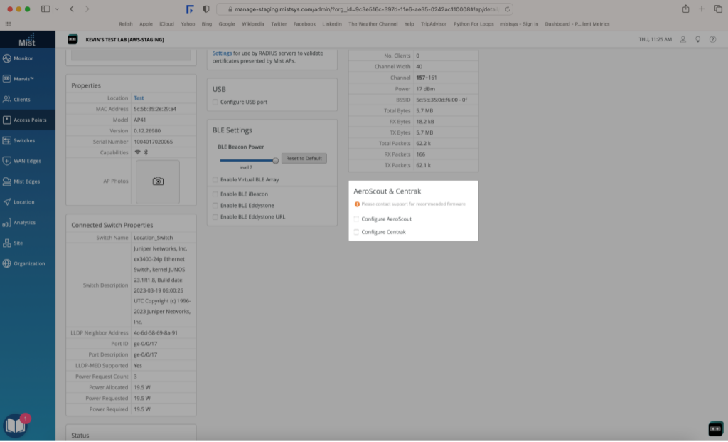 May 4th 2023 Updates | Mist | Documentation | Juniper Networks