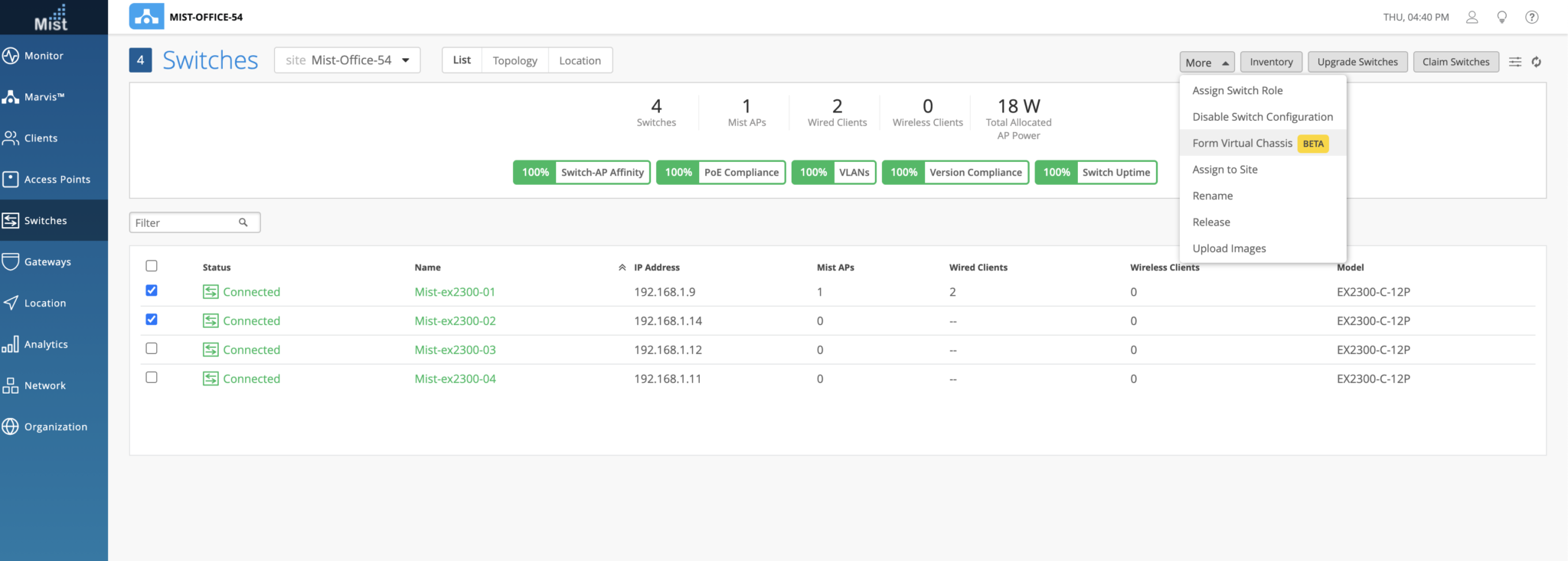 June 30th 2021 Updates | Mist | Documentation | Juniper Networks