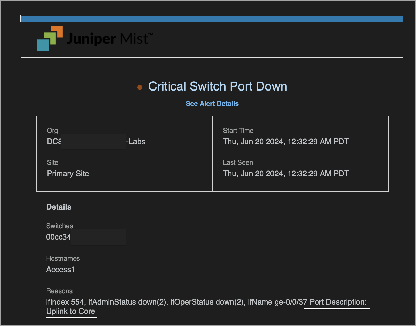 June 21st 2024 Updates | Mist | Documentation | Juniper Networks