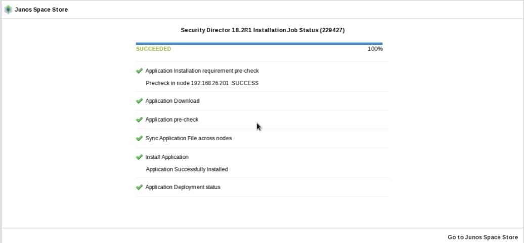 Install and Upgrade Security Director from the Junos Space Store ...