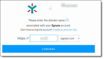 Onboarding Egnyte applications