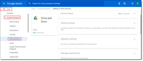 Onboarding the Google Workspace suite and applications