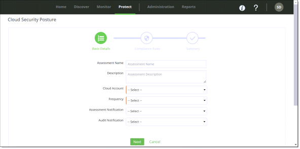 Assessment configuration